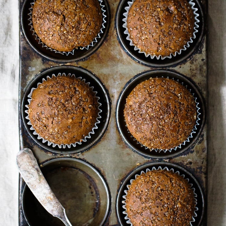 The Best Healthy Gingerbread Muffins | Ambitious Kitchen