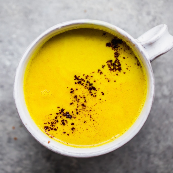 24k Gold Vanilla Turmeric Latte - Ambitious Kitchen