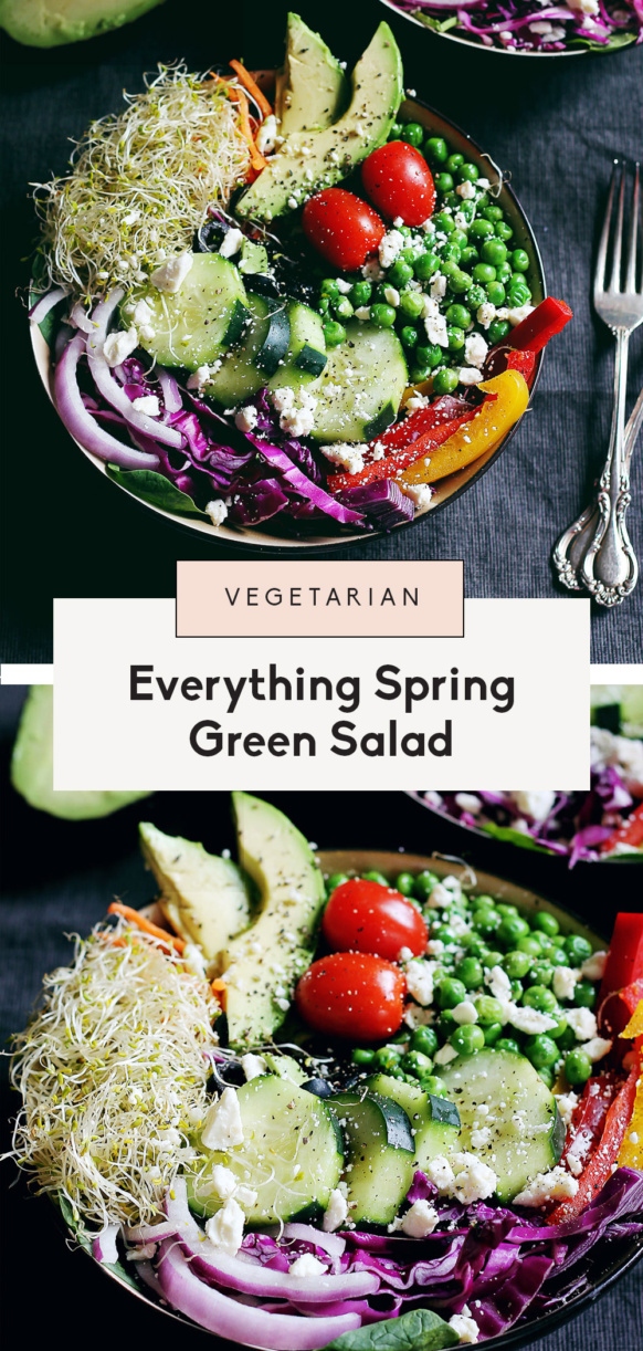 Everything Spring Green Salad | Ambitious Kitchen