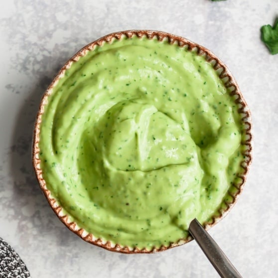 Avocado Lime Sauce - Ambitious Kitchen
