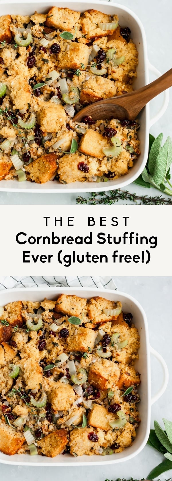 The Best Cornbread Stuffing Ever (gluten free!) - Ambitious Kitchen