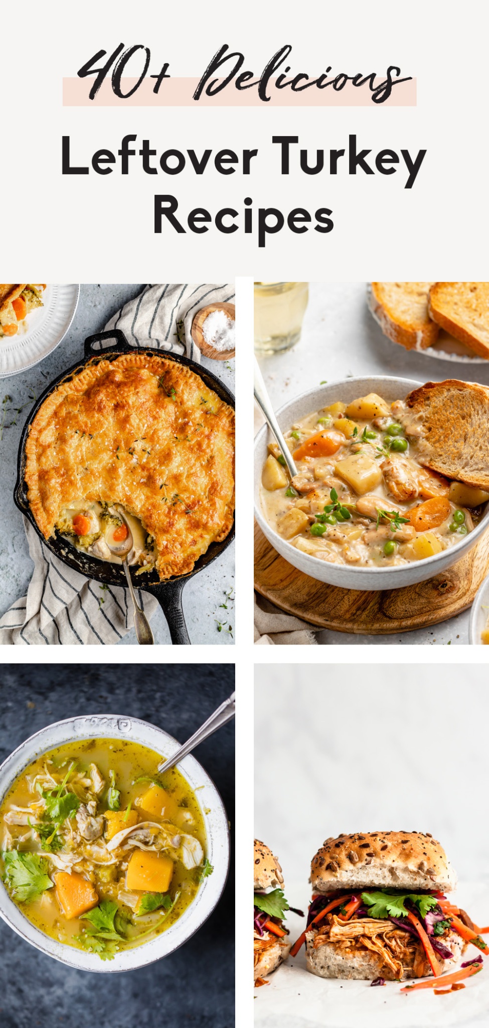 40+ Easy Leftover Turkey Recipes (great for meal prep!)