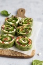 Easy Greek Salad Pinwheels (vegetarian) | Ambitious Kitchen