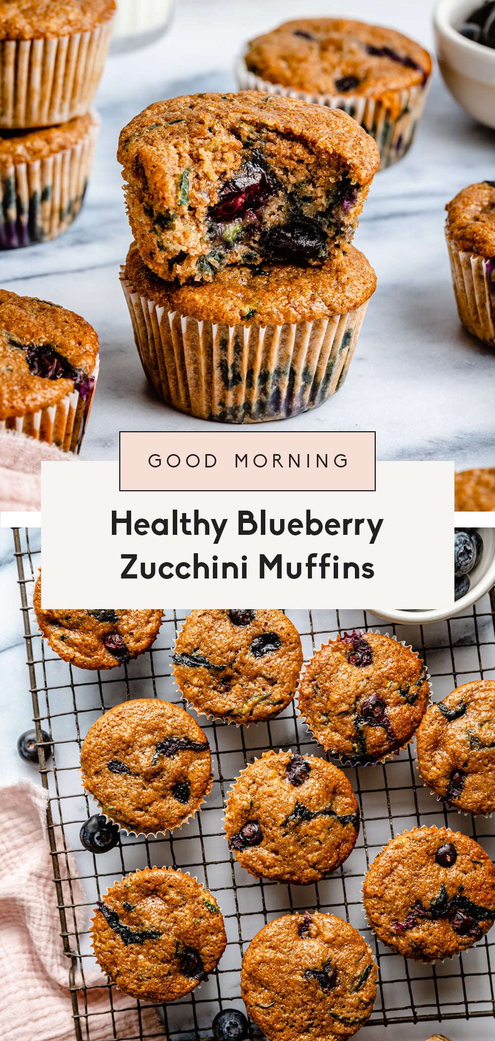 Healthy Blueberry Zucchini Muffins | Ambitious Kitchen