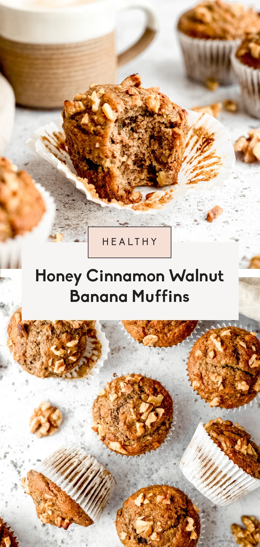 The Ultimate Healthy Banana Muffins (dairy-free & naturally sweetened)