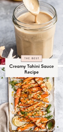 The BEST Creamy Tahini Sauce Recipe | Ambitious Kitchen