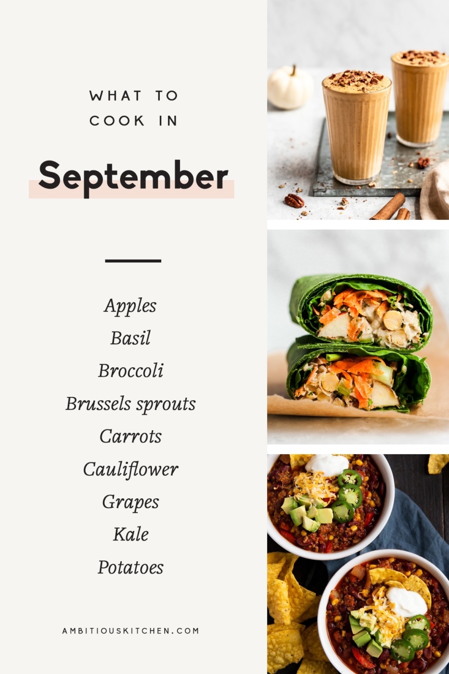 30 Seasonal Recipes to Cook in September | Ambitious Kitchen