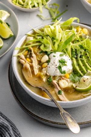 Green Chile Chicken Pozole | Ambitious Kitchen