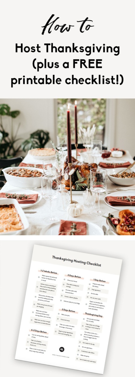 How to Host Thanksgiving (+ FREE checklist!) | Ambitious Kitchen