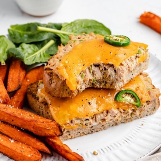 Spicy Jalapeño Cheddar Tuna Melt | Ambitious Kitchen
