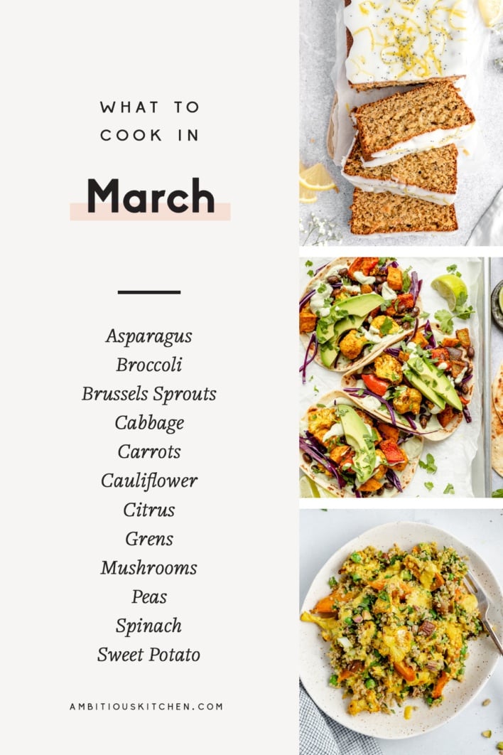 31 Seasonal, Healthy Recipes to Cook in March | Ambitious Kitchen