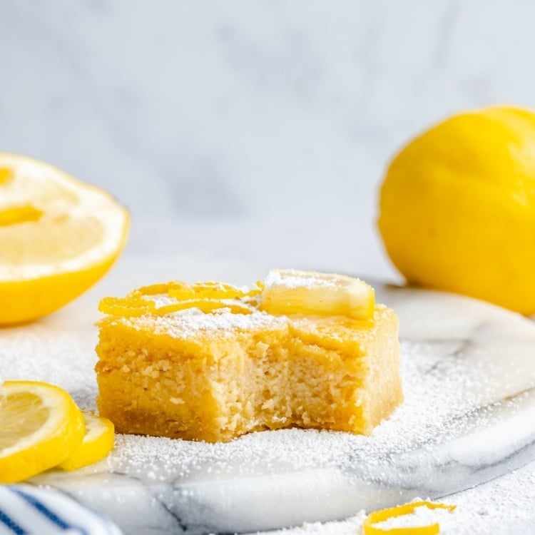Healthy Lemon Bars (gluten free, dairy free & paleo!) | Ambitious Kitchen