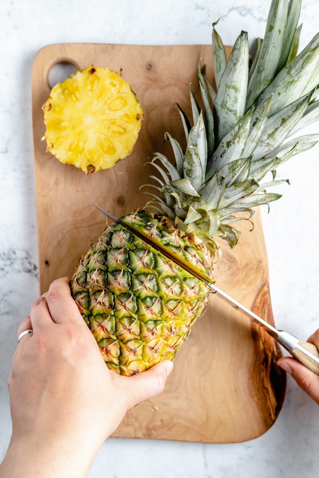How To Cut A Pineapple 3 Different Ways Ambitious Kitchen How To Cut A Pineapple 3 Different Ways Ambitious Kitchen