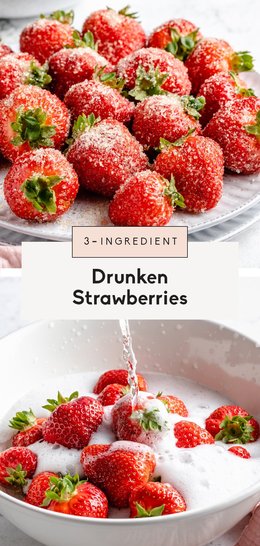 3-Ingredient Drunken Strawberries | Ambitious Kitchen