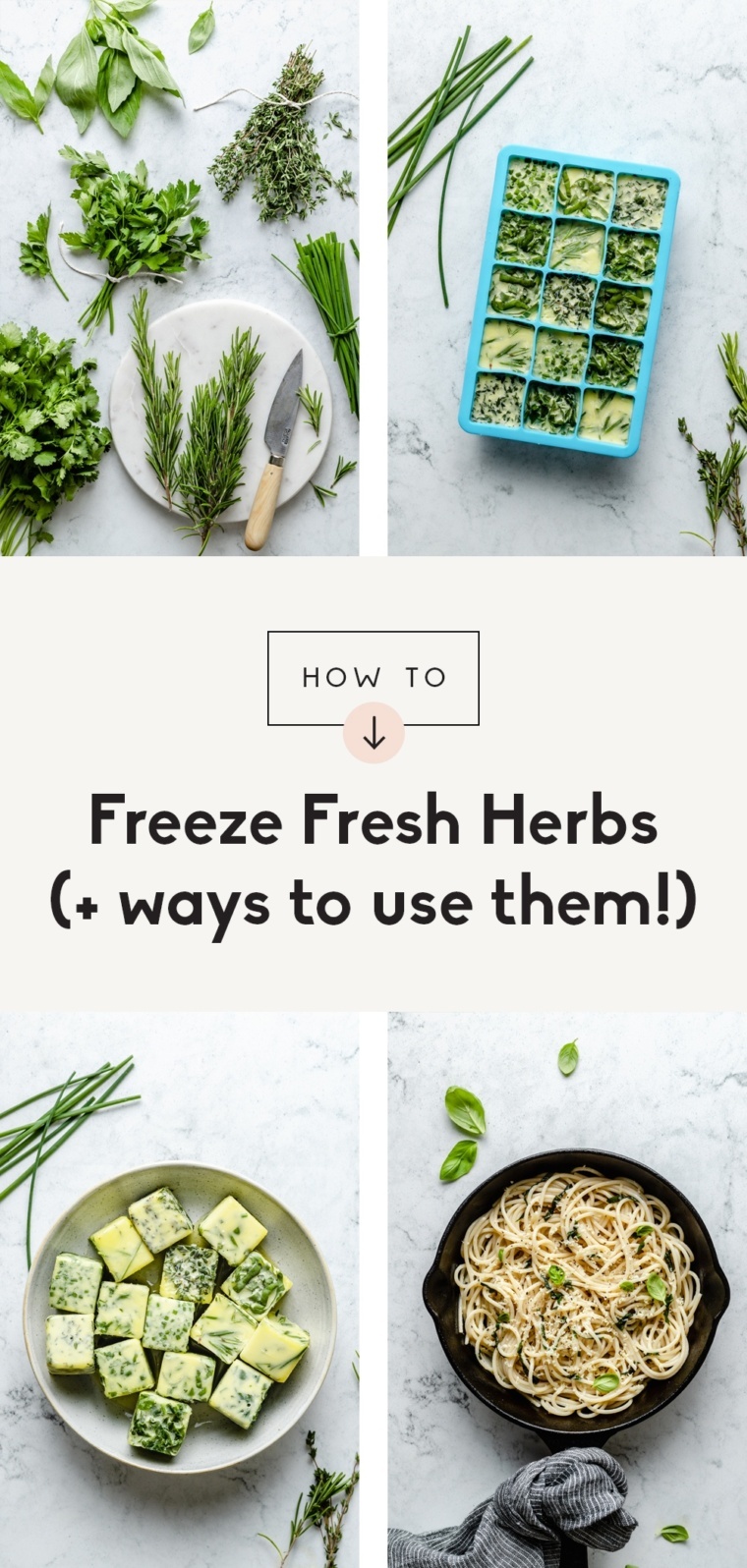 How to Freeze Herbs (+ ways to use them!) | Ambitious Kitchen