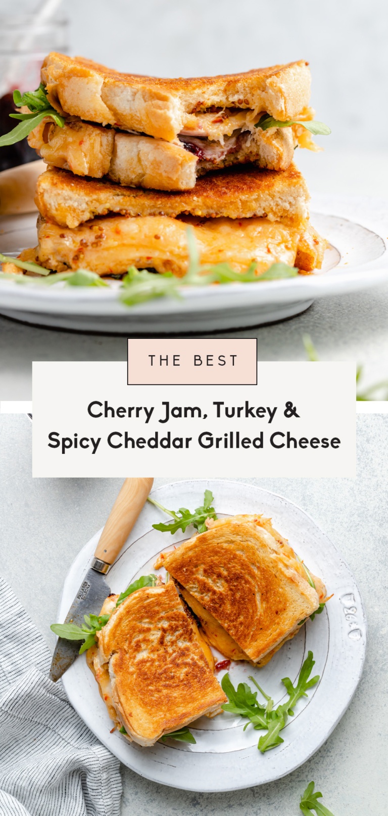 Cherry Jam, Turkey & Cheddar Grilled Cheese | Ambitious Kitchen