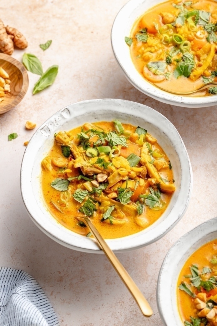 Healing Ginger Chicken Soup with Rice | Ambitious Kitchen