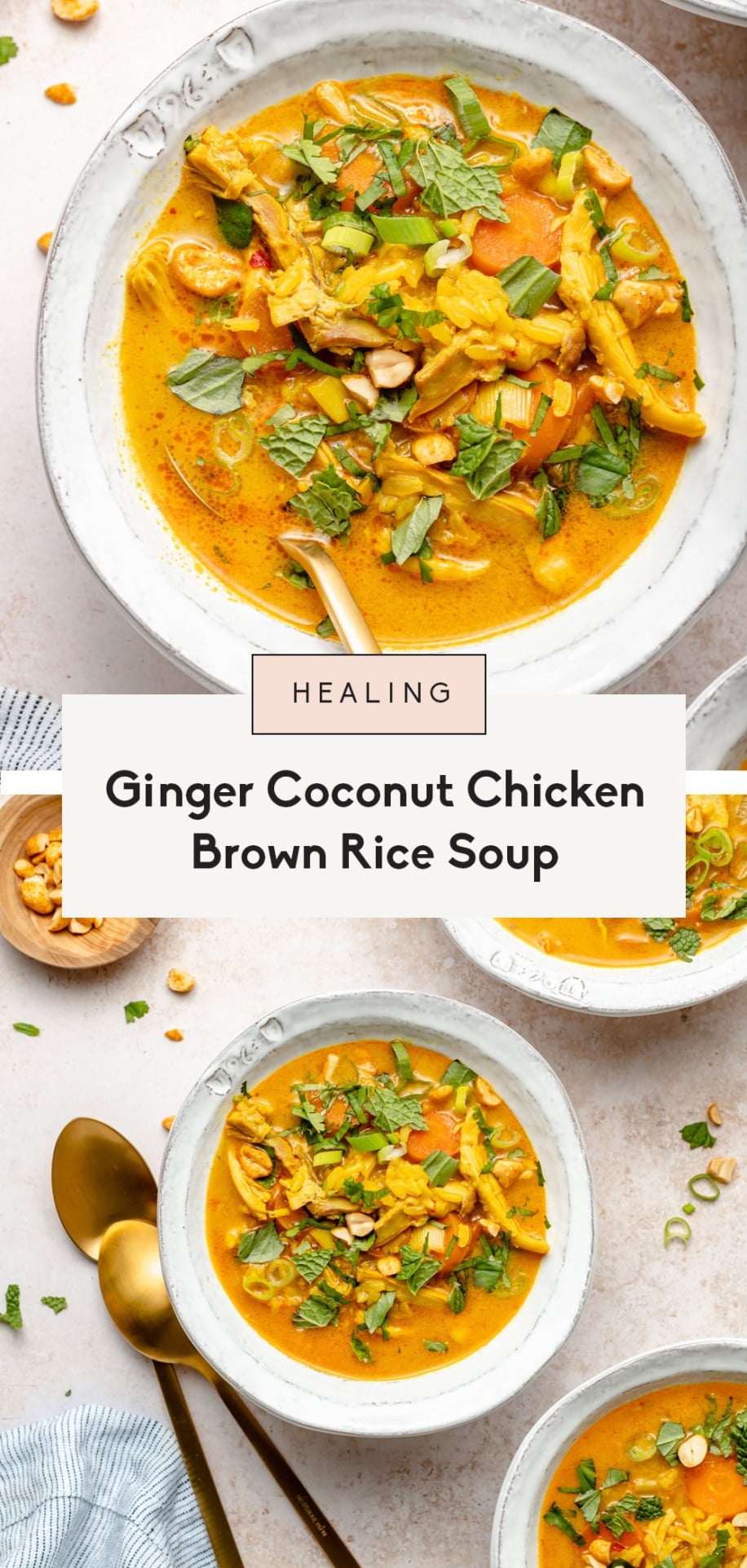Healing Ginger Chicken Soup with Rice | Ambitious Kitchen