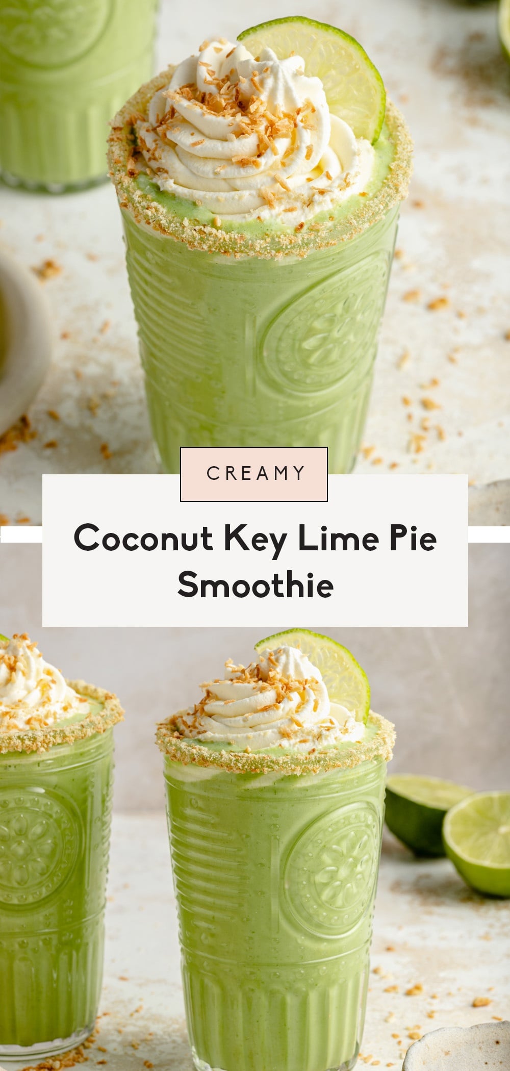 Coconut Key Lime Pie Smoothie | Ambitious Kitchen