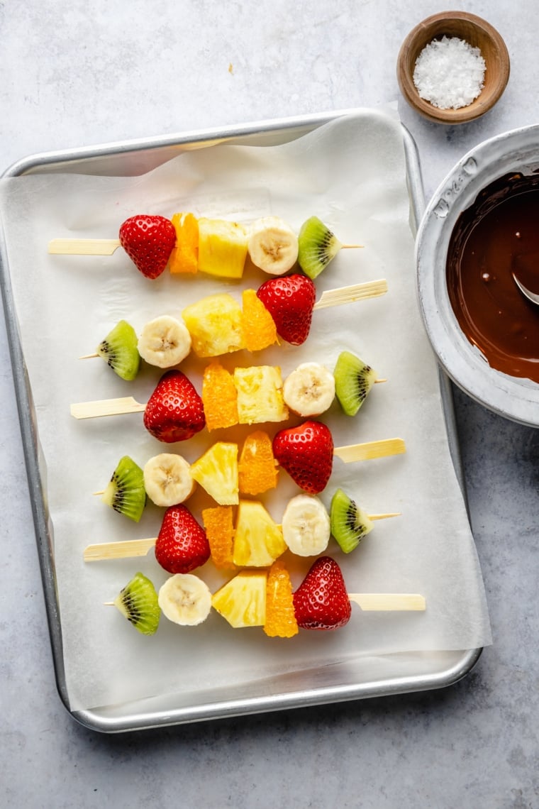 Rainbow Fruit Skewers | Ambitious Kitchen