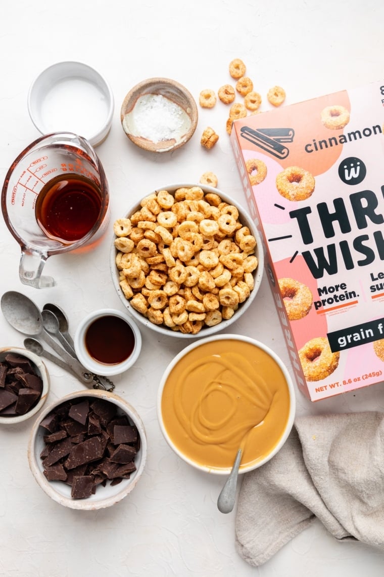 No Bake Peanut Butter Cereal Bars (grain free) | Ambitious Kitchen