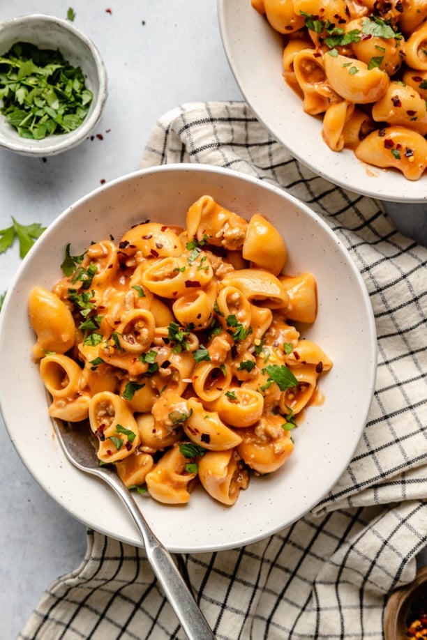 One Pan Healthy Hamburger Helper | Ambitious Kitchen