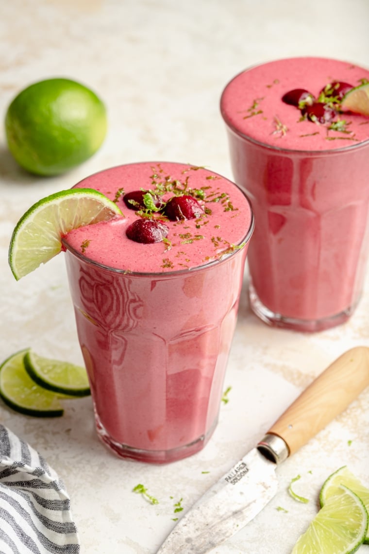 Cherry Lime Smoothie | Ambitious Kitchen