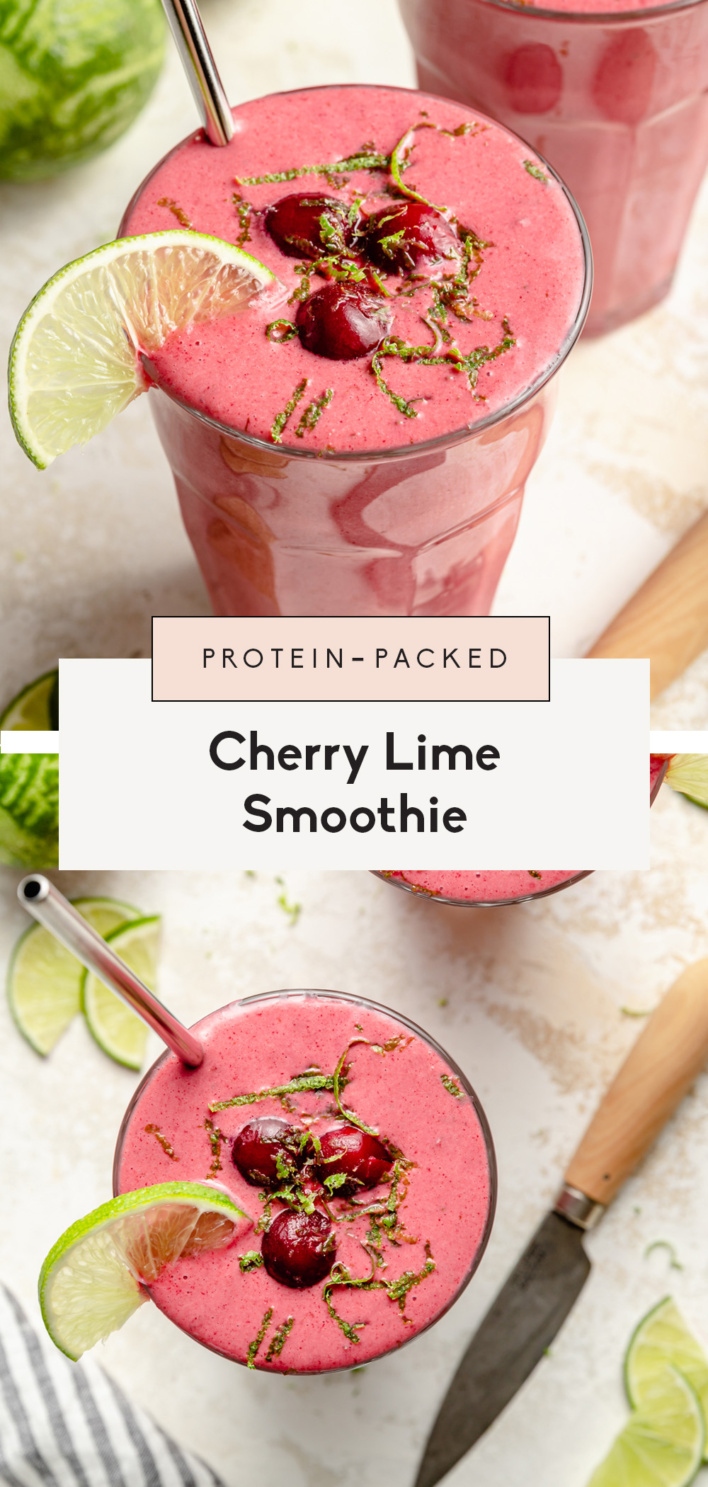 Cherry Lime Smoothie | Ambitious Kitchen