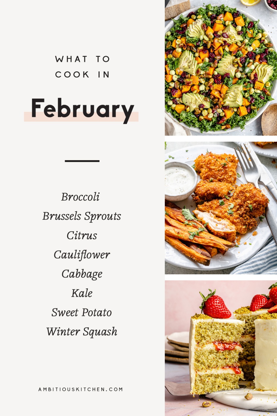 28 Seasonal Recipes to Cook dinner in February - The Love Bud