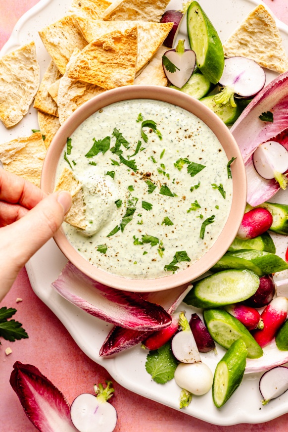 Spicy Green Feta Sauce | Ambitious Kitchen