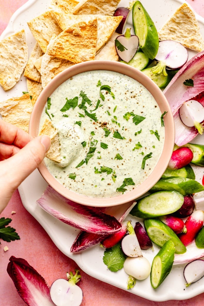 Spicy Green Feta Sauce | Ambitious Kitchen