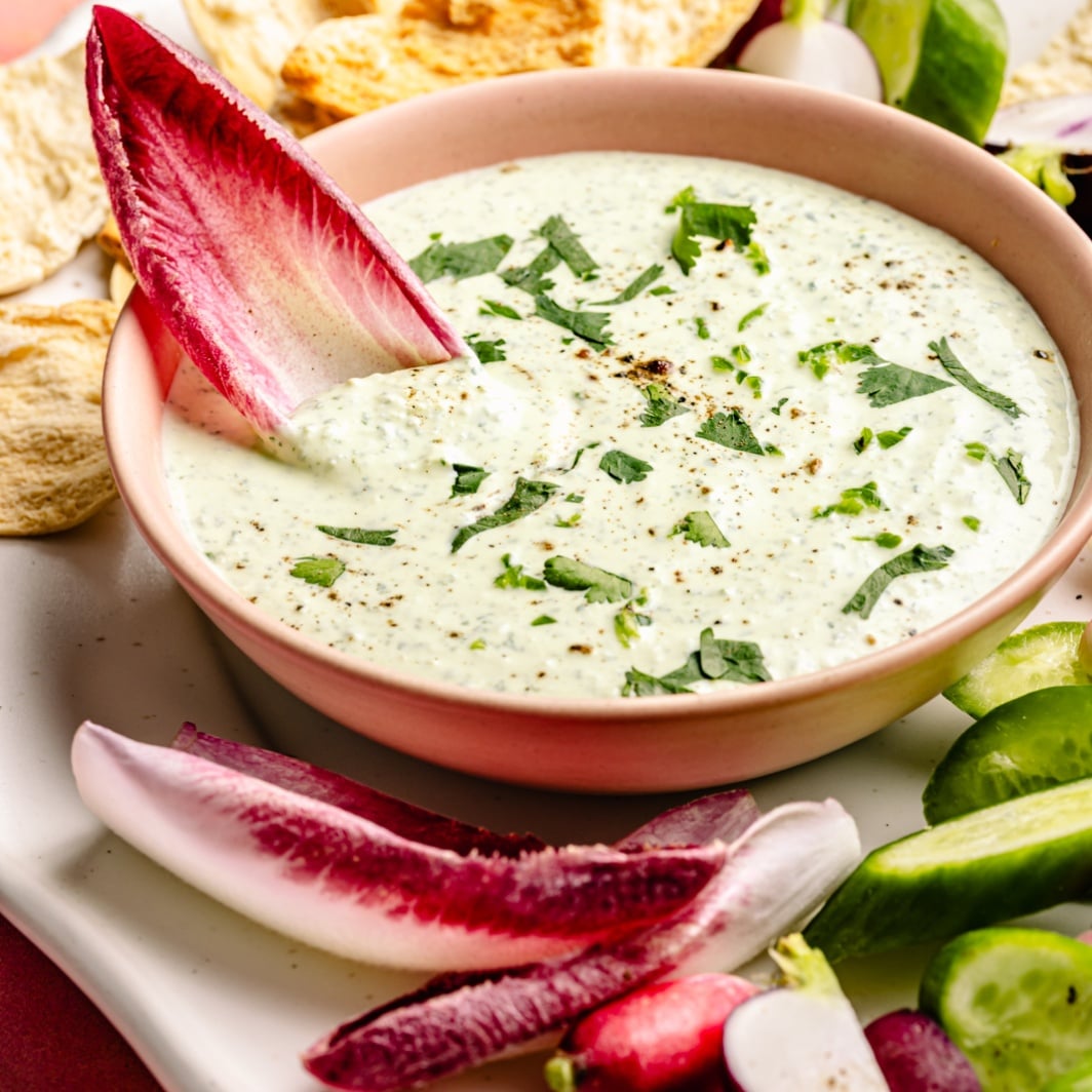 Spicy Green Feta Sauce | Ambitious Kitchen