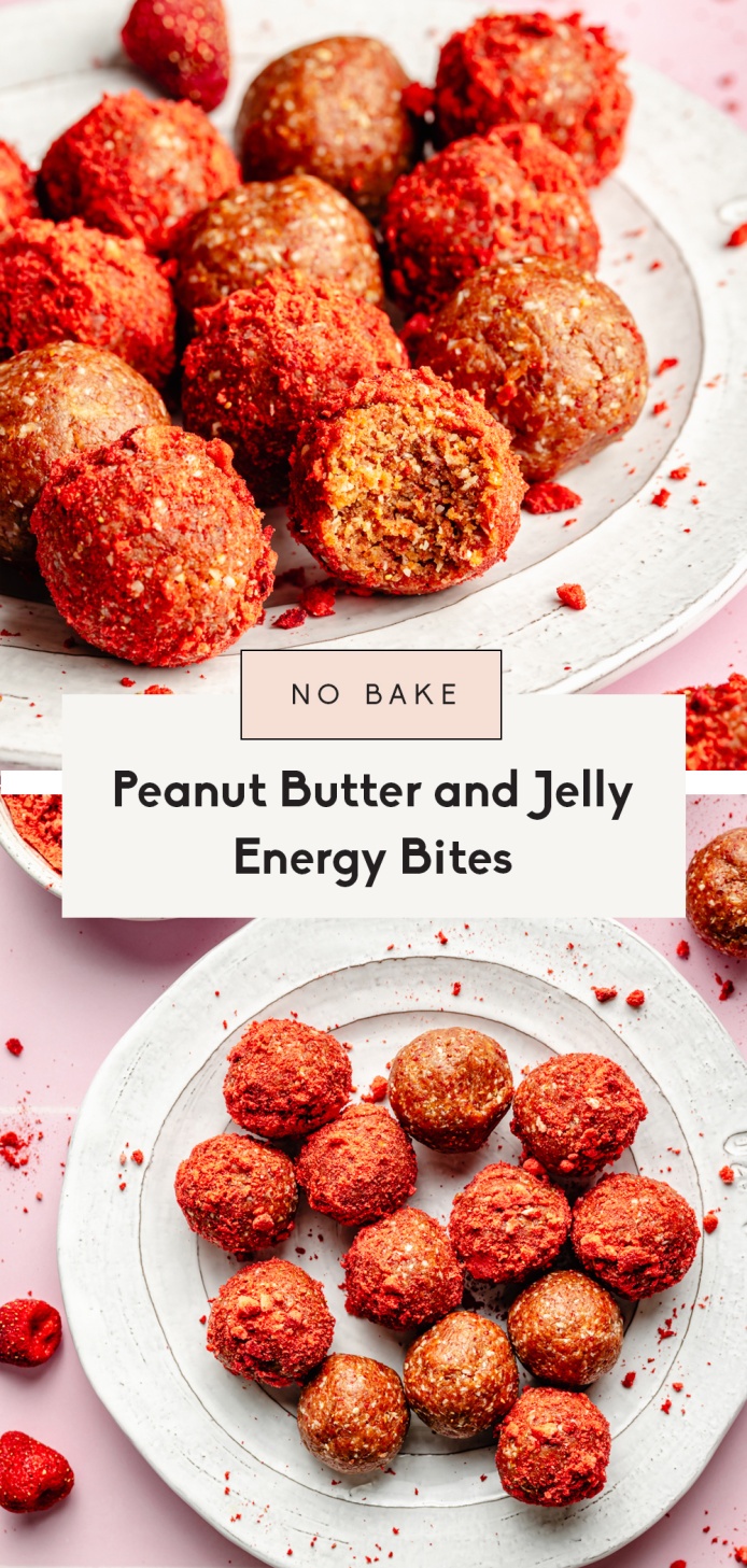 Peanut Butter and Jelly Energy Bites | Ambitious Kitchen