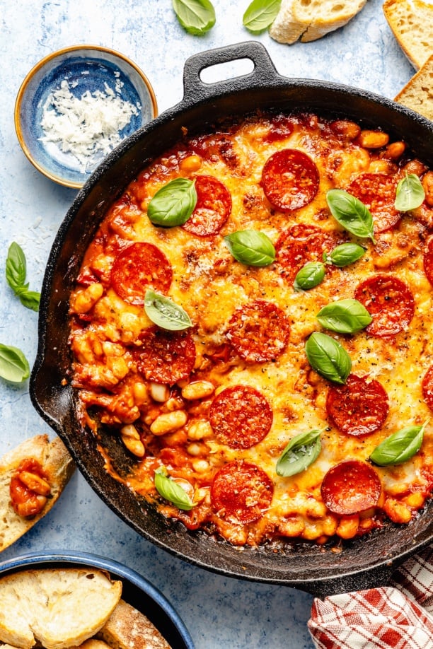 Cherry Tomato & Pepperoni White Bean Bake - |bronzeheaven.com. All ...