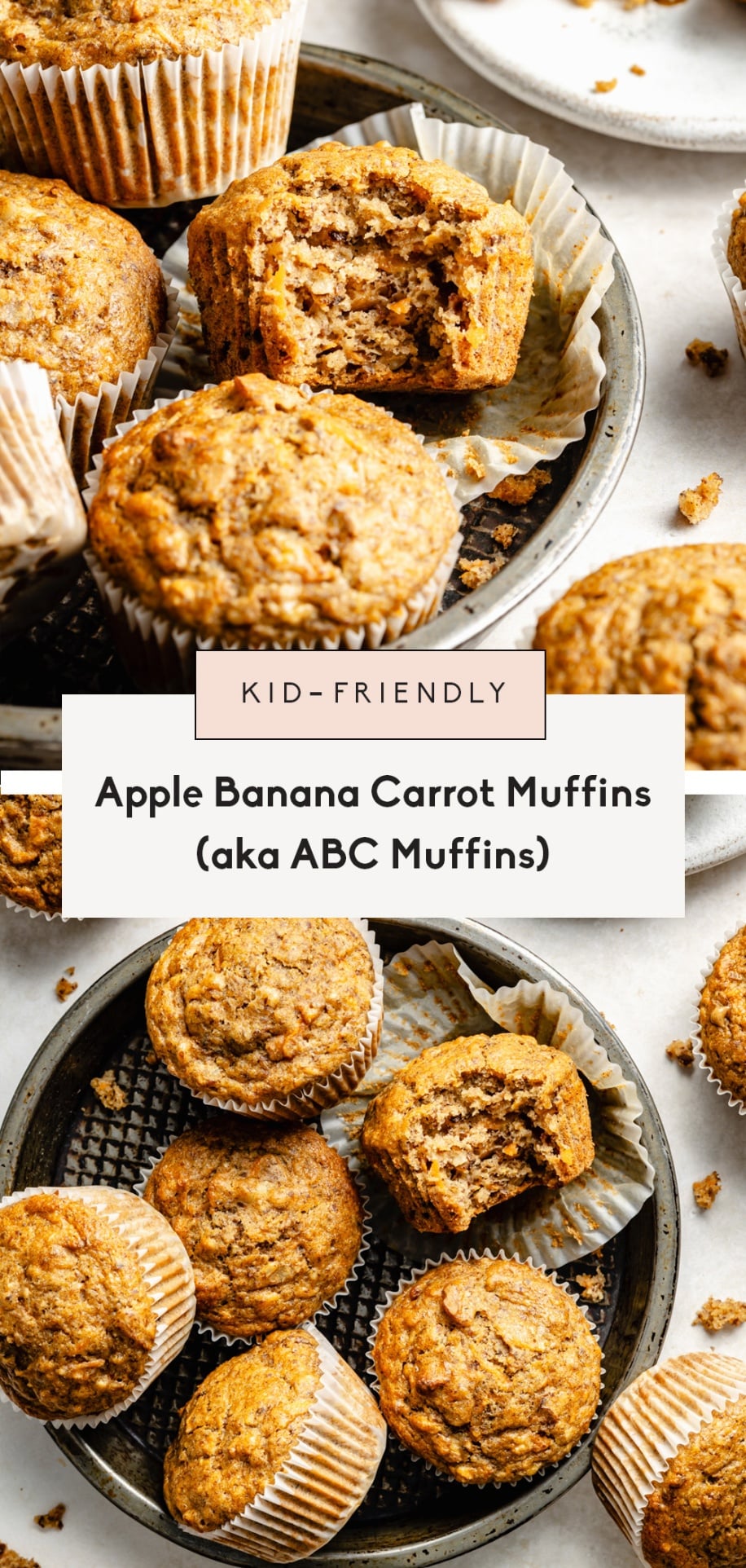 Kid-Friendly ABC Muffins (Apple, Banana, Carrot Muffins)