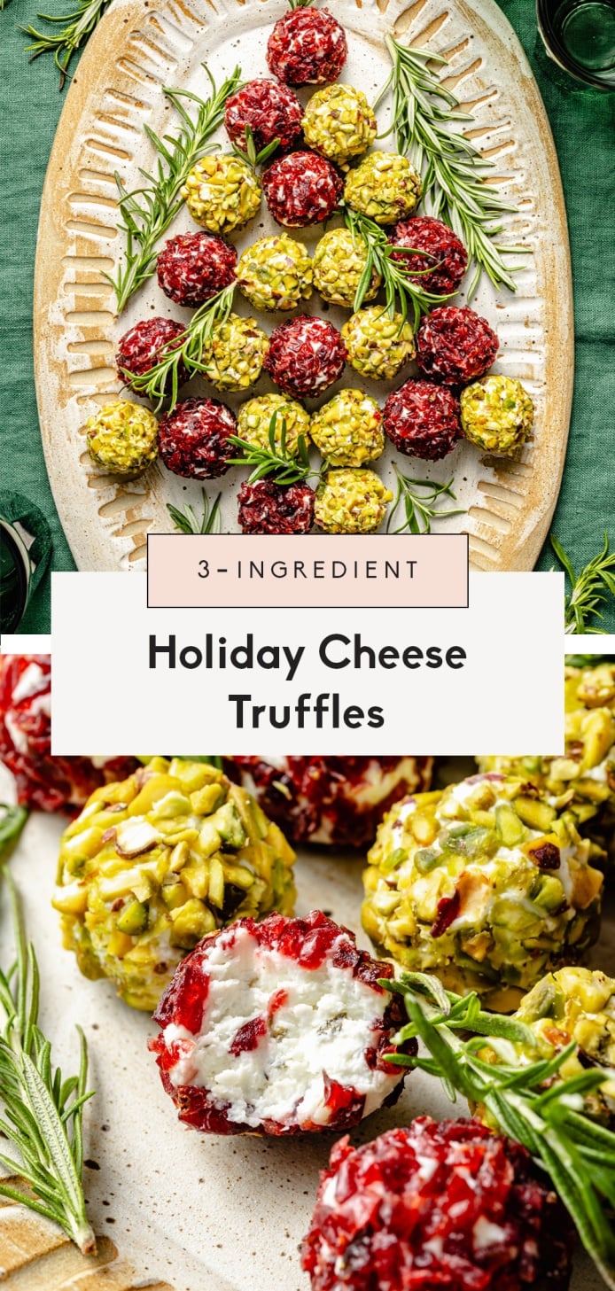 Easy Holiday Cheese Truffles (made with 3 ingredients!)